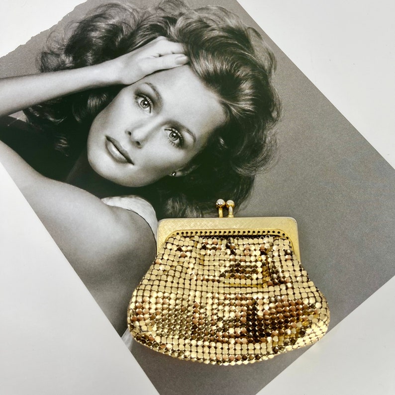 Vintage GLOMESH Mini Gold Coloured Coin Purse / Pouch C1970s - Etsy