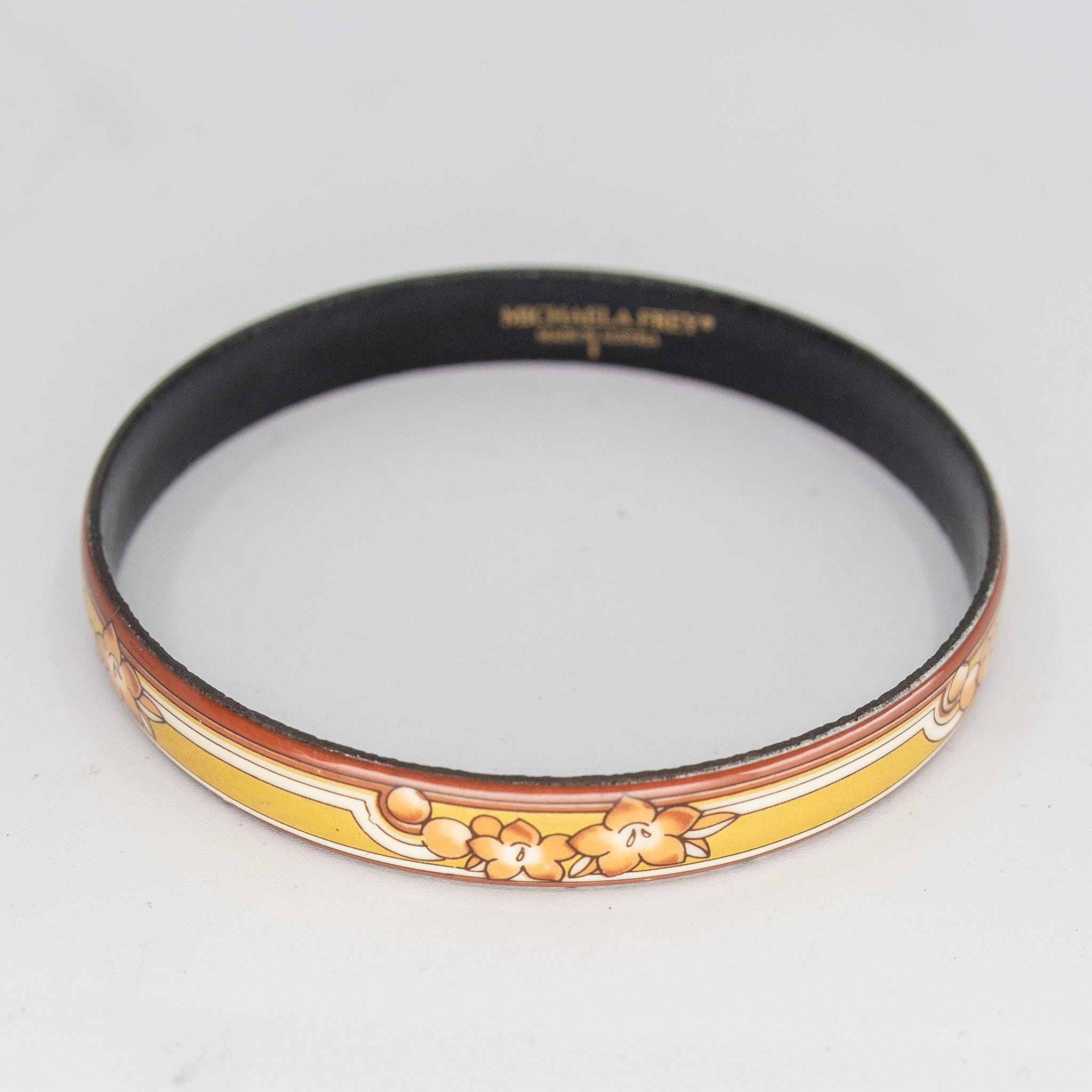 Vintage MICHAELA FREY Enamel Bracelet / Bangle With Matching Ring ...