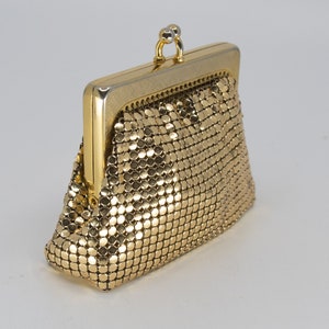 Vintage GLOMESH Mini Gold Coloured Coin Purse / Pouch C1970s - Etsy