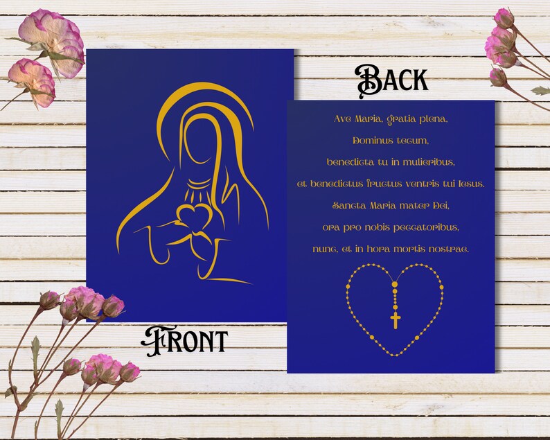 Virgin Mary Note Cards, Holy Rosary, Latin Prayer, Thank You Cards ...