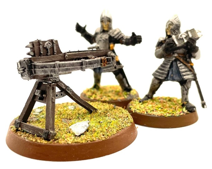 Gondor Avenger Bolt Thrower 3 Painted Miniatures Siege Crew Games Workshop | Hobbit | Lord of ...