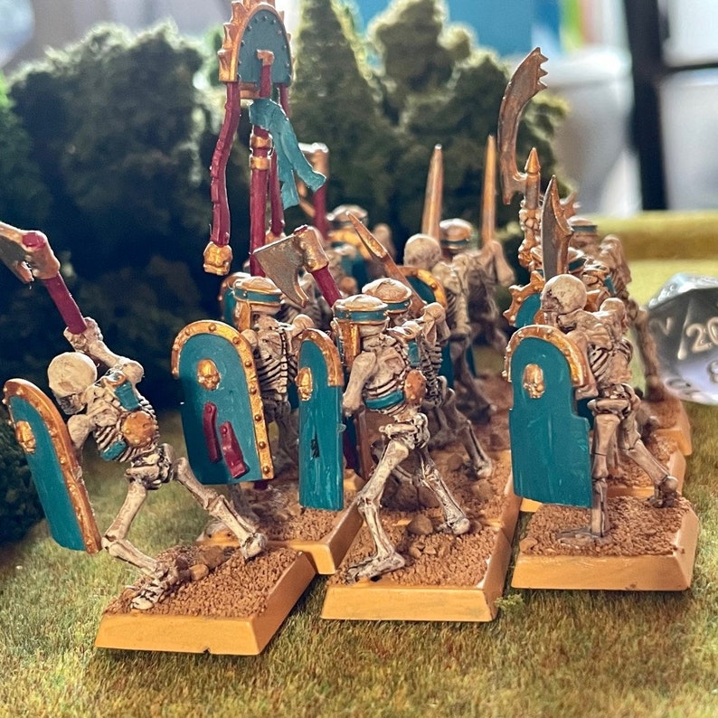 Games Workshop Tomb Kings Skeleton Warriors 12 Painted - Etsy