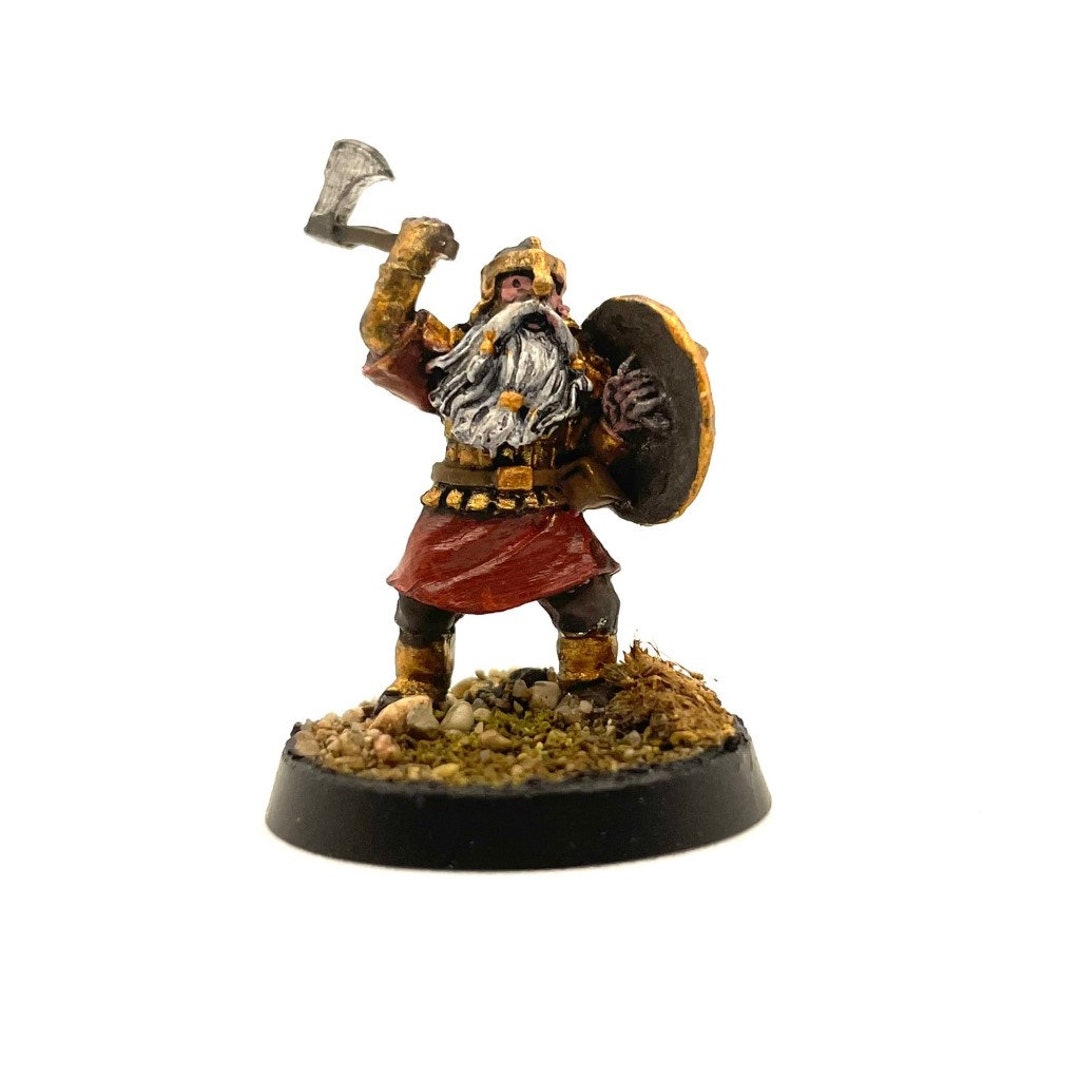 Dwarf Warrior 1 Painted Miniature Khazad-dum Moria Fighter Games ...