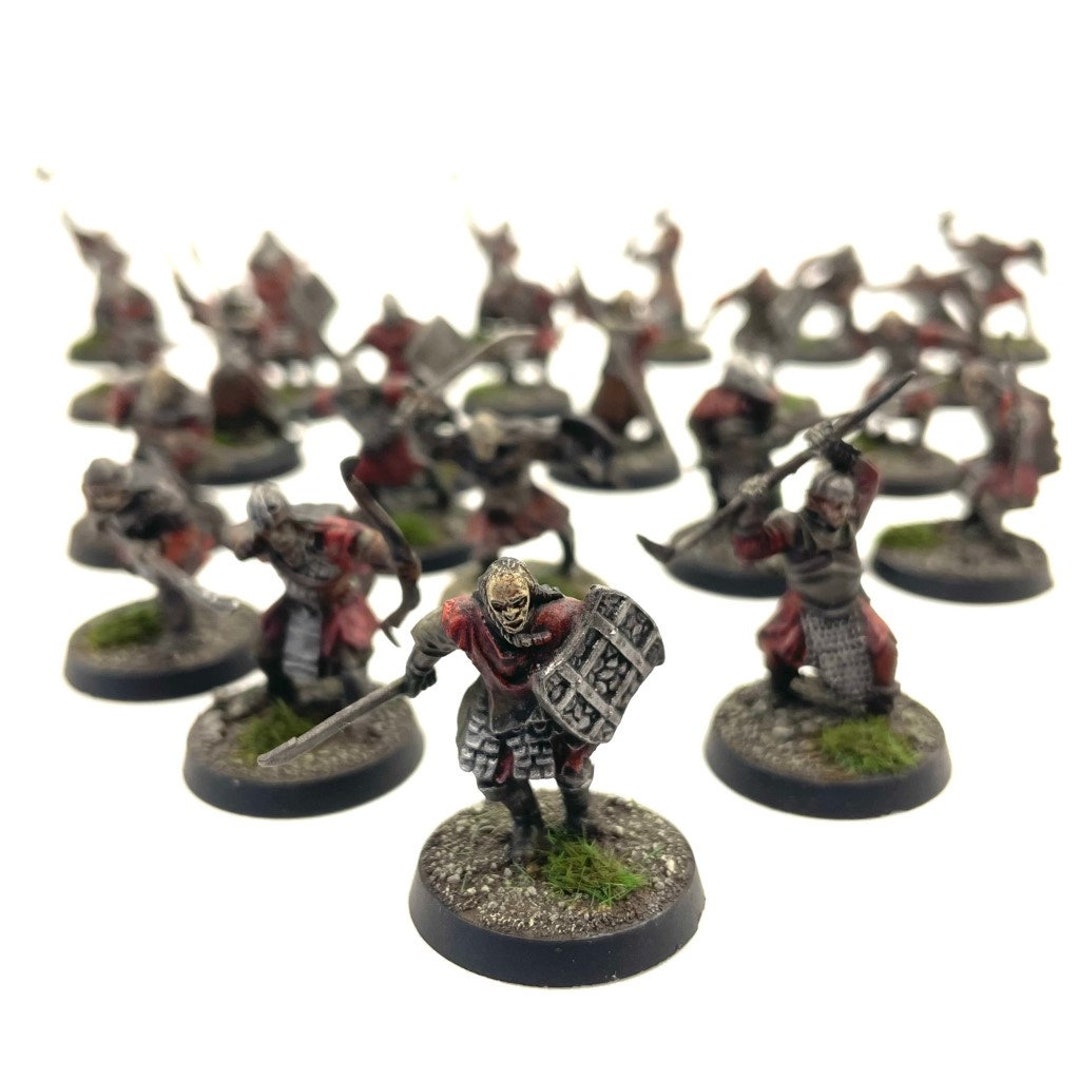 Mordor Orcs 24 Painted Miniatures Hobgoblin Warrior Bandit Games ...