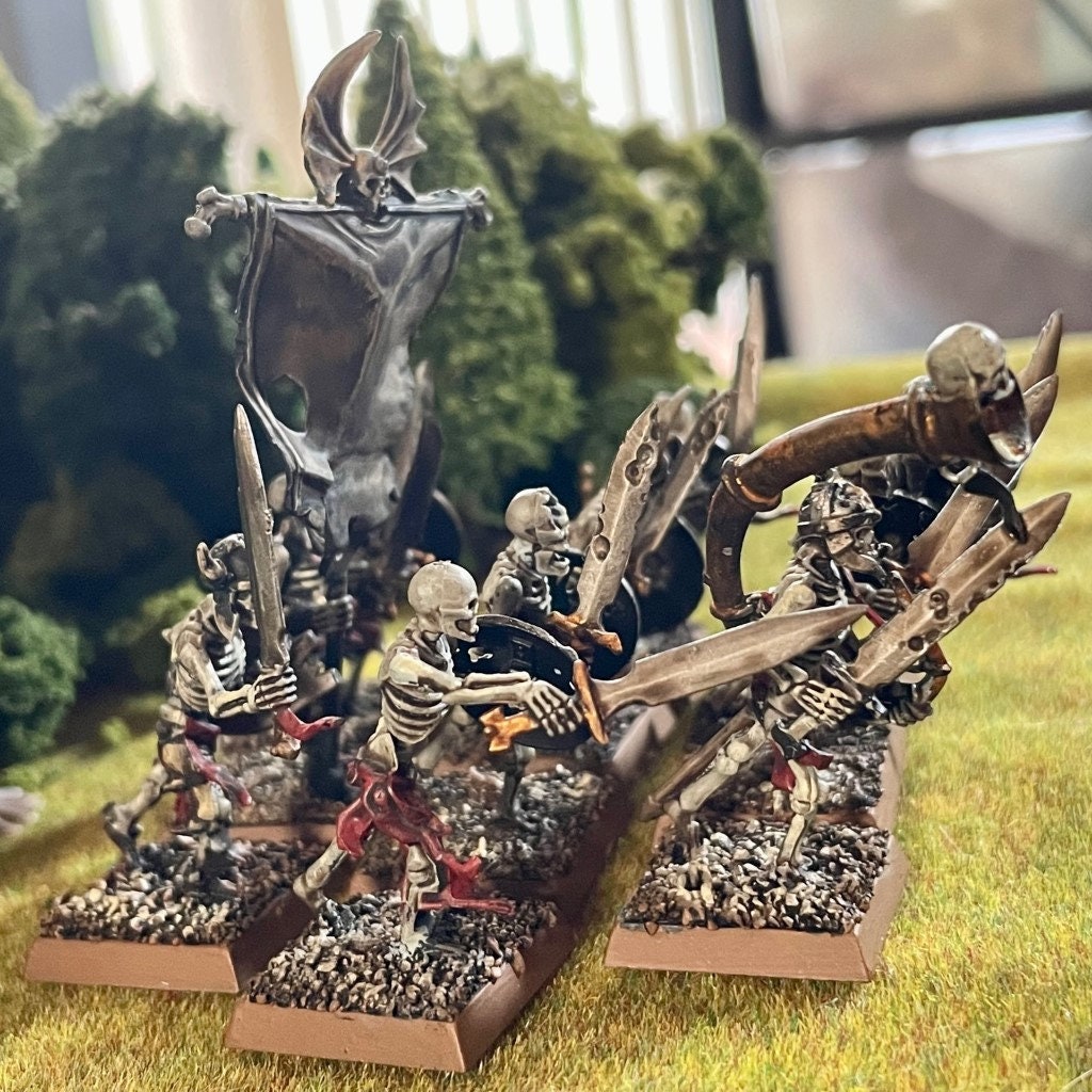 Vampire Counts Skeletons 10 Painted Miniatures Dead Warriors - Etsy