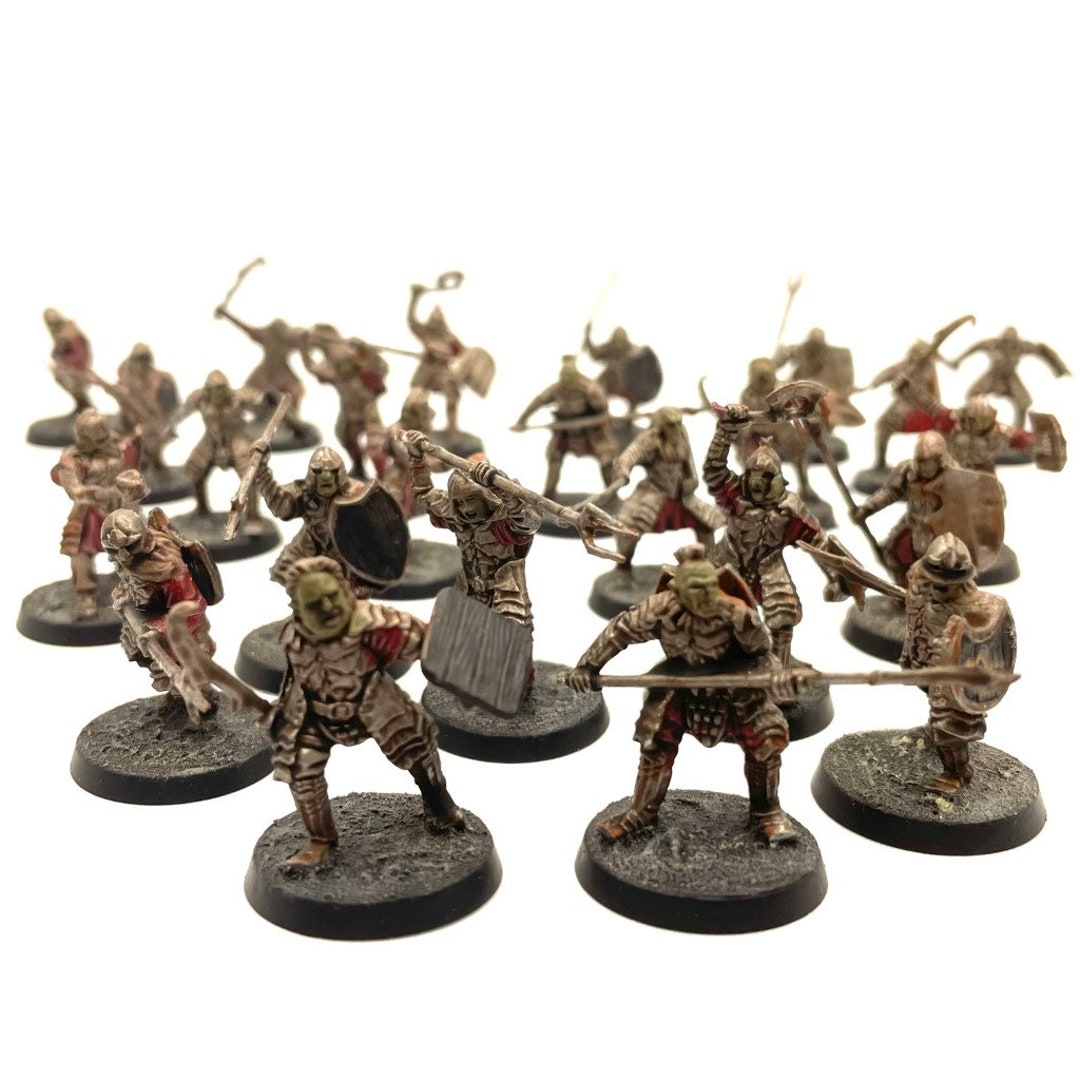 Morannon Orcs 24 Painted Miniatures Hobgoblin Fighter Cleric - Etsy