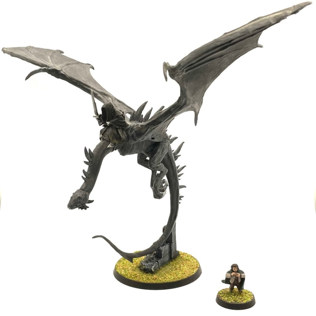 Ringwraith on Fell Beast 2 Painted Miniatures Nazgul Frodo - Etsy