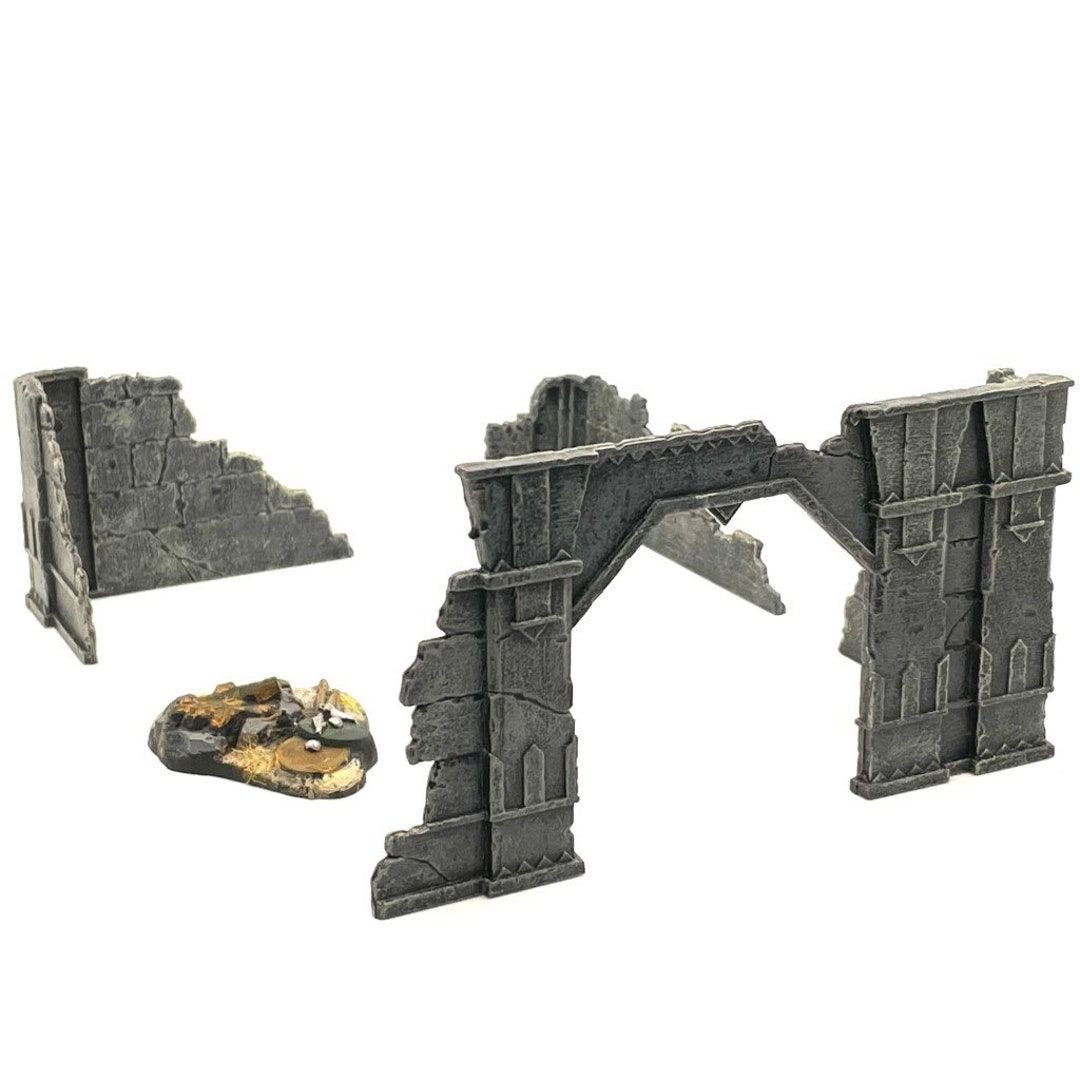 Ruins of Middle-earth 4 Painted Miniatures Campfire Terrain Games ...