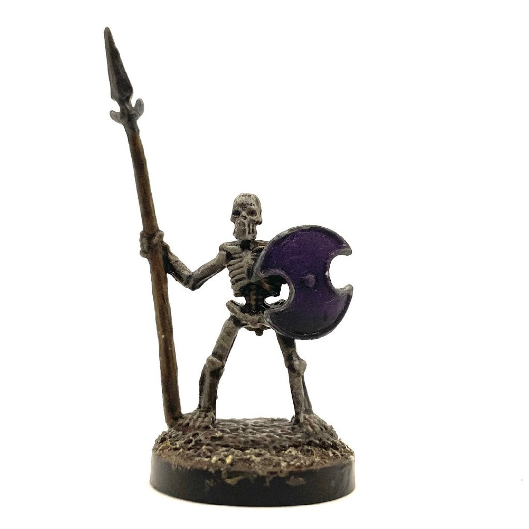 Skeletal Spearman 1 Painted Model Skeleton Warrior Bones Reaper ...