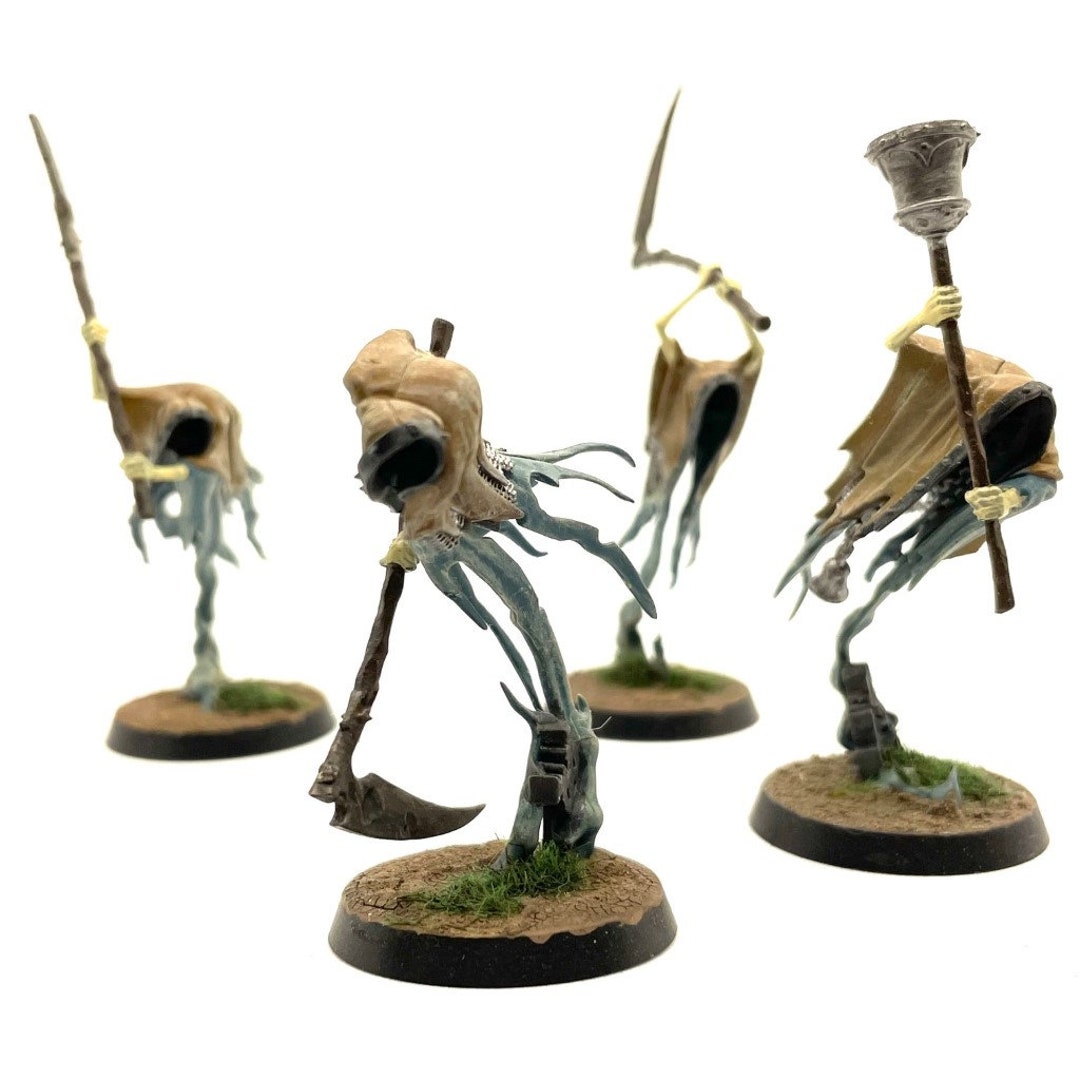 Nighthaunt Grimghast Reapers 4 Painted Miniatures Spectres - Etsy