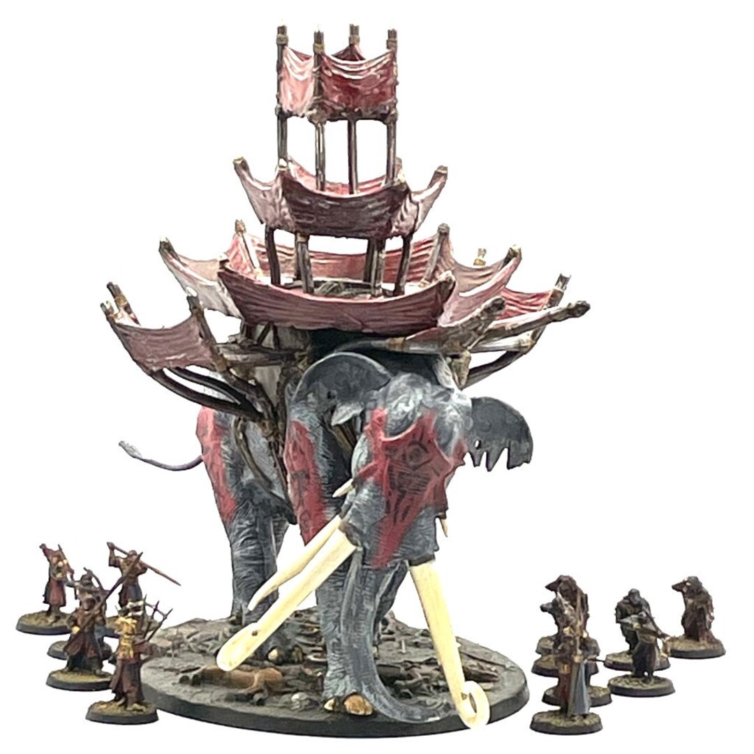 War Mumak of Harad 14 Painted Miniatures Haradrim Warriors - Etsy