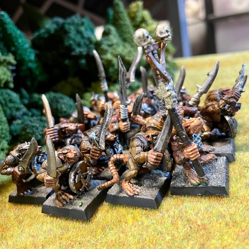 Skaven Clanrat Regiment 16 Painted Miniatures Ratfolk Rat - Etsy