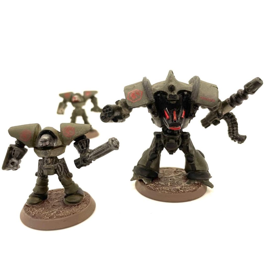 Deathwalker 9000 & Zettian Guards 3 Painted Miniatures Milton Bradley ...
