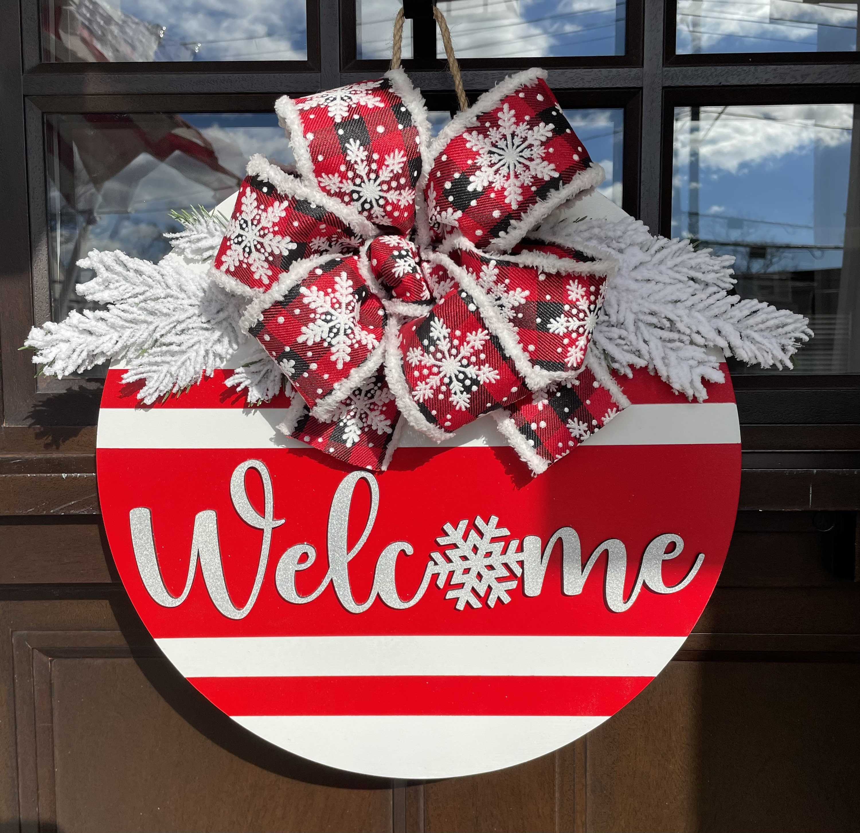 Winter Door Hanger Snowflake Door Hanger 3D Letters - Etsy