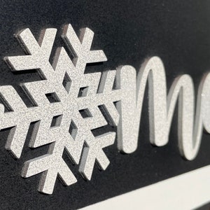 Winter Door Hanger | Snowflake Door Hanger | 3D Letters Holiday Door ...