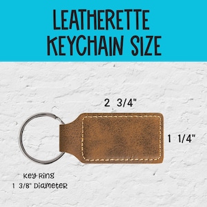Laser Blanks, Leatherette Keychain, Engraving Blanks, Laserable ...