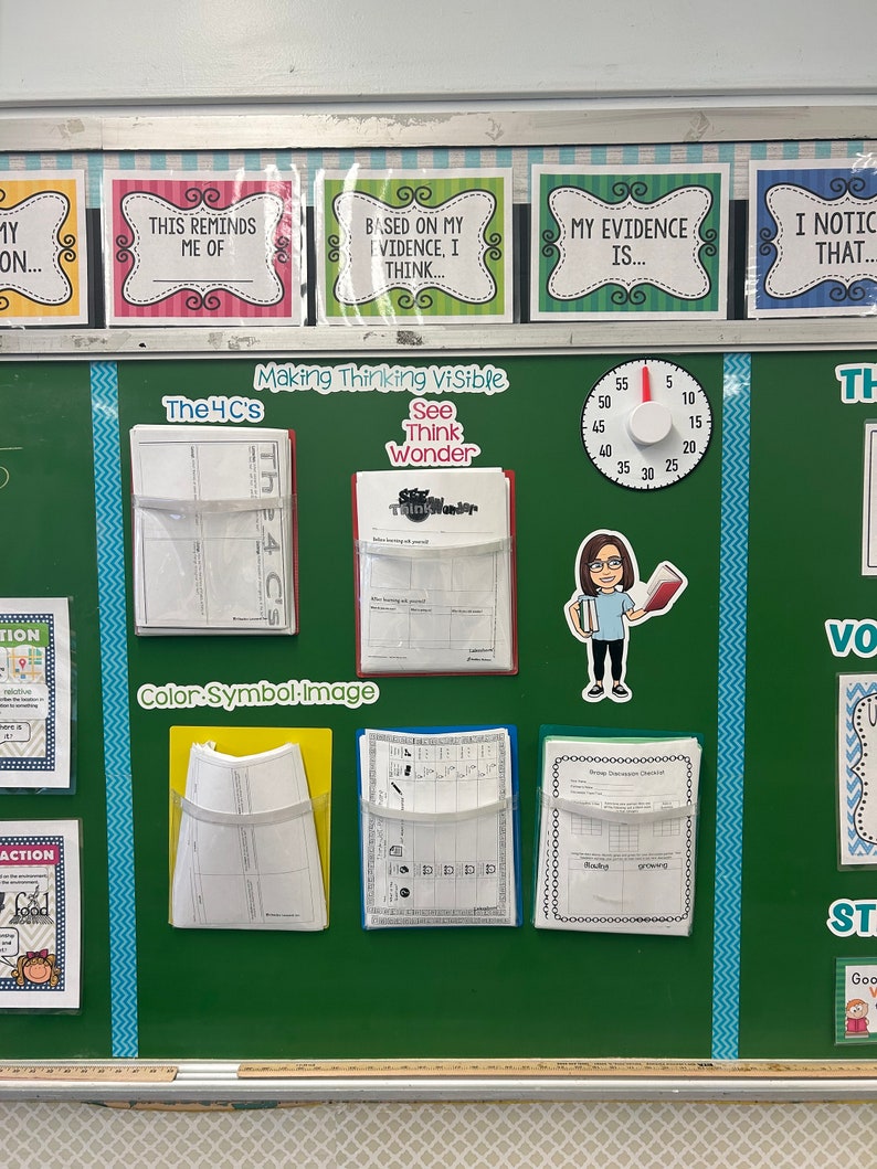 Teacher Bitmoji Magnets, Magnets for Classroom, Blackboard Magnets ...