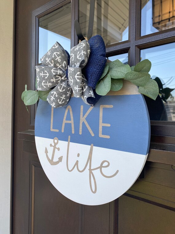 Door Hanger Welcome to the Lake Door Sign Welcome to the Lake Door ...