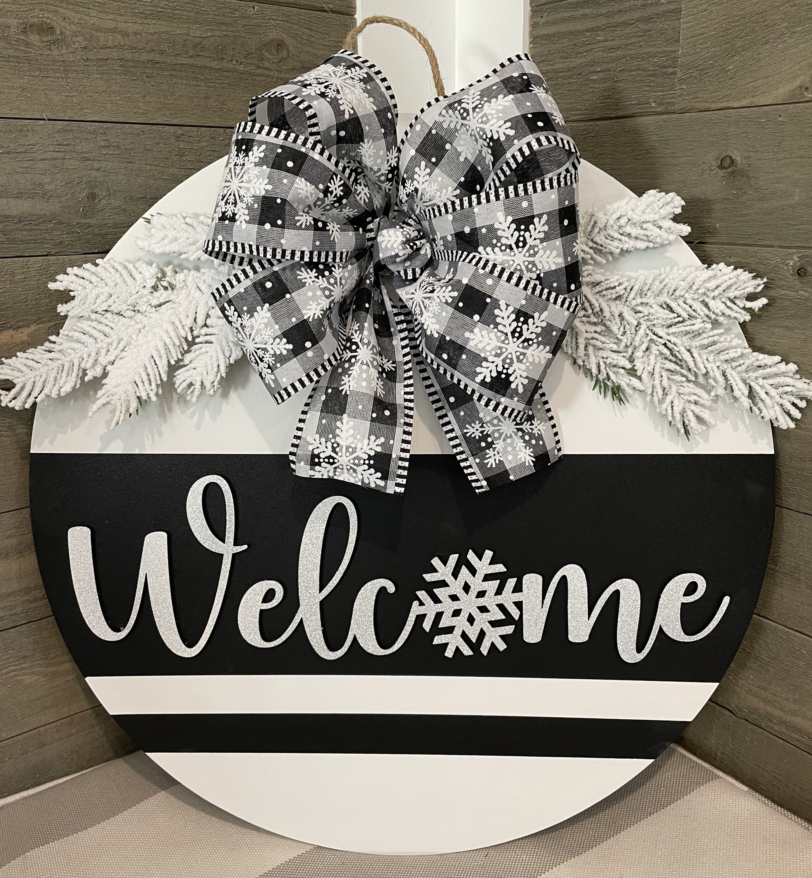 Winter Door Hanger Snowflake Door Hanger 3D Letters - Etsy
