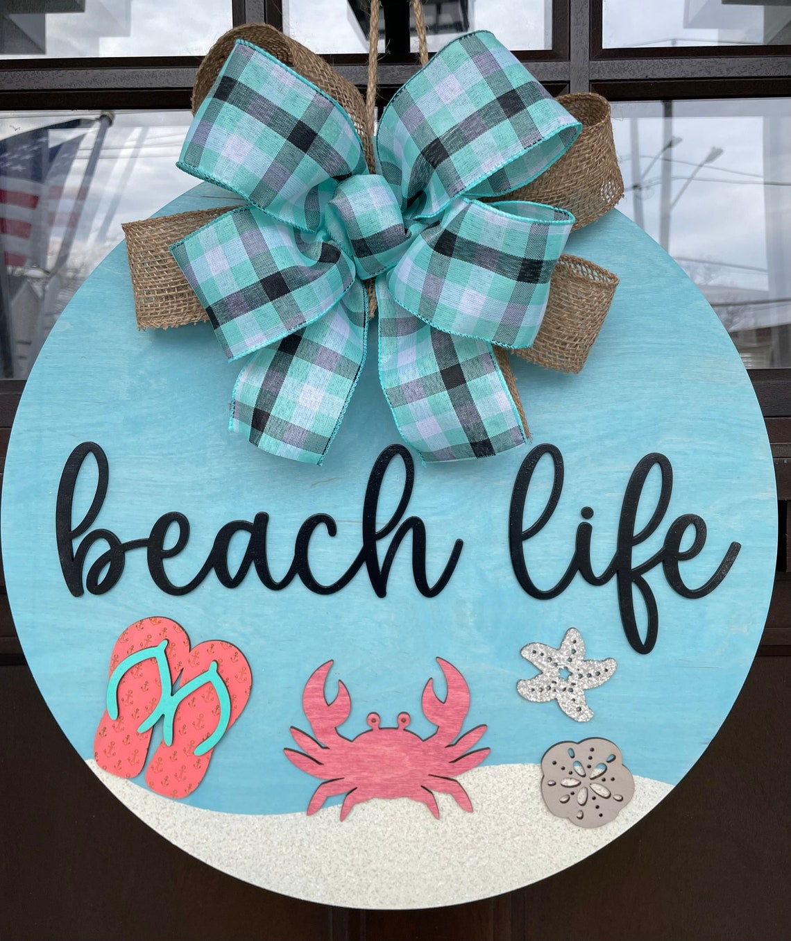 Beach Door Decor Beach Life Beach Sign Coastal Decor 3D - Etsy