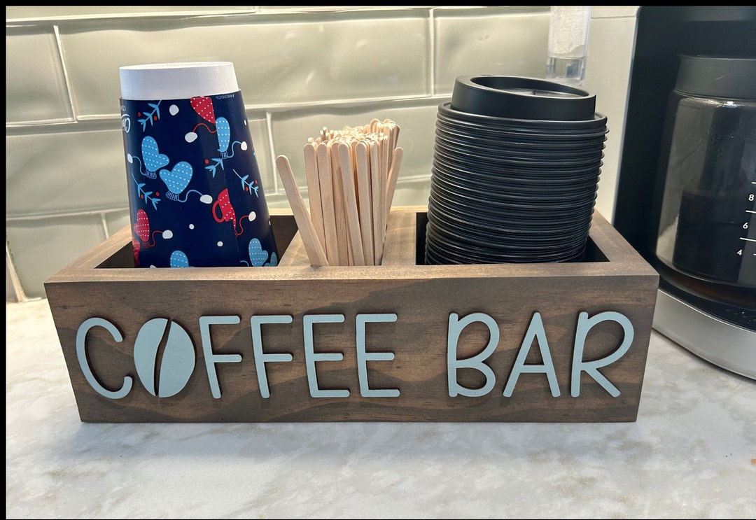 Coffee Bar Storage, Coffee Decor, Coffee Organization, Coffee Station ...