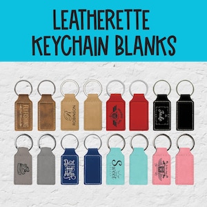 Laser Blanks, Leatherette Keychain, Engraving Blanks, Laserable ...