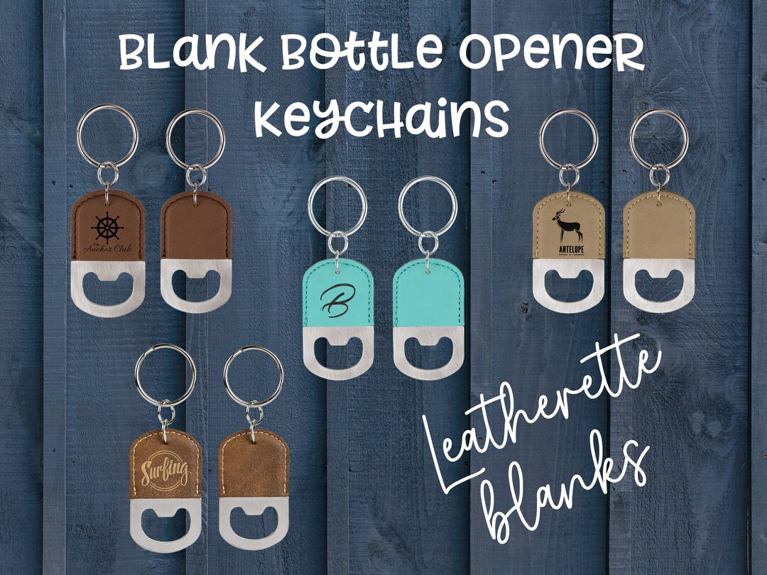 Laser Blanks, Leatherette Keychain, Bottle Opener Blanks, Laserable ...