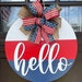 Patriotic Hello Wooden Sign, Patriotic Hello, 3D Letters, Memorial Day ...