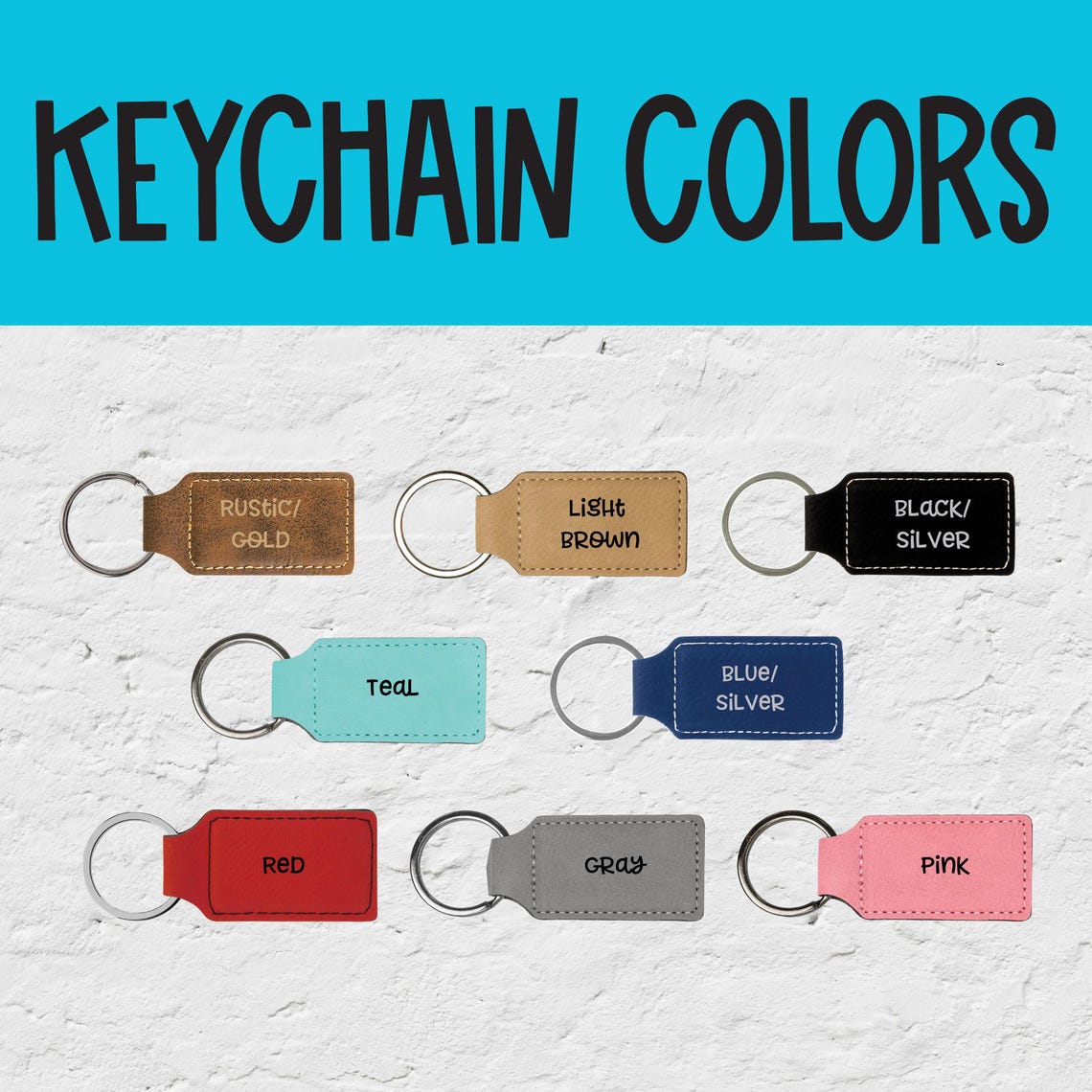 Laser Blanks, Leatherette Keychain, Engraving Blanks, Laserable ...