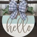 Hello Wooden Sign Spring Hello Summer Welcome Sign Round | Etsy