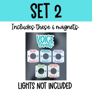 Voice Level Magnetic Chart, *MAGNETS ONLY*, Voice Level Button ...