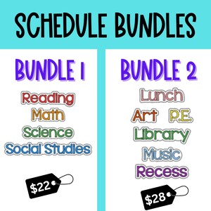 Classroom Schedule Magnets, Teacher Schedule Magnets, Magnets for ...