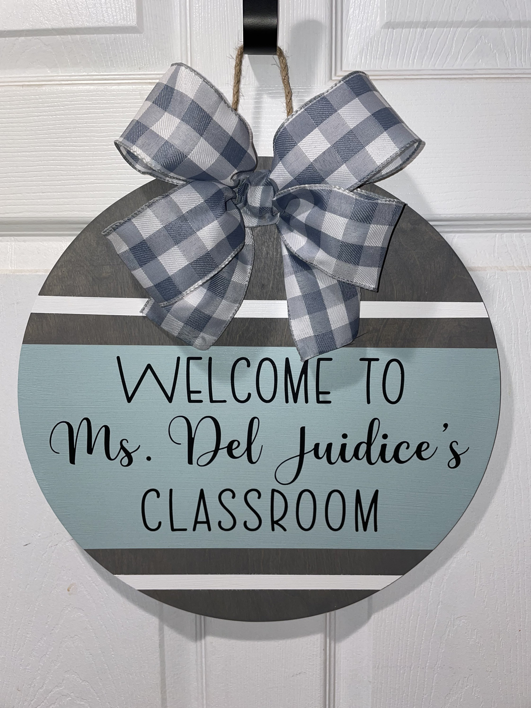 Teacher Classroom Door Sign Back to School Teacher Gift | Etsy