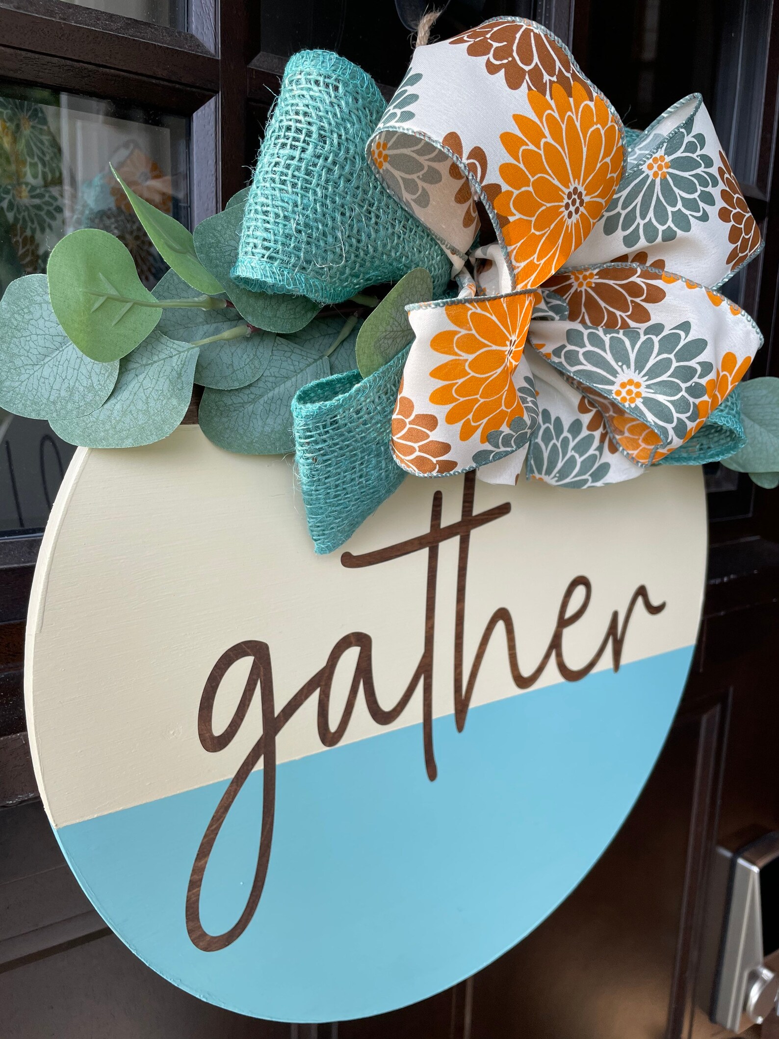 Fall Door Hanger Thankful Door Hanger Thanksgiving Decor - Etsy