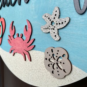 Beach Door Decor, Beach Life, Beach Sign, Coastal Decor, 3D Lettering ...