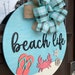 Beach Door Decor, Beach Life, Beach Sign, Coastal Decor, 3D Lettering ...