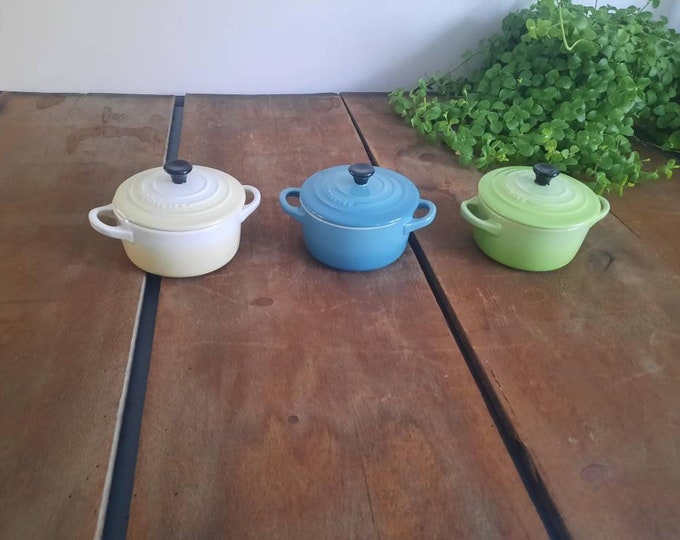 Le Creuset Mini Cooking Pots, Le Creuset Cocottes, Vintage French ...