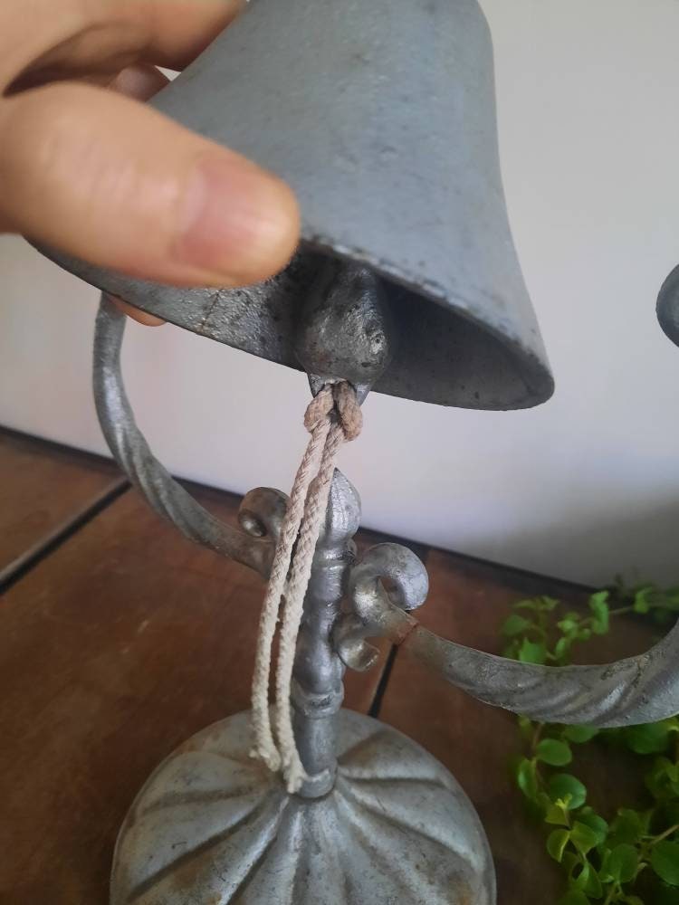 Large Decorative Bell Suspension, Bell Sculpture With Rooster, Bell ...