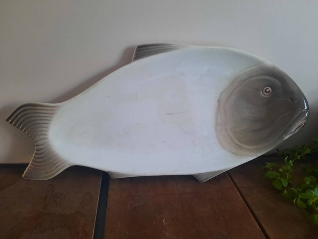 Vintage Fish Oyster Plate From France, Ancient Fish Dish, French ...