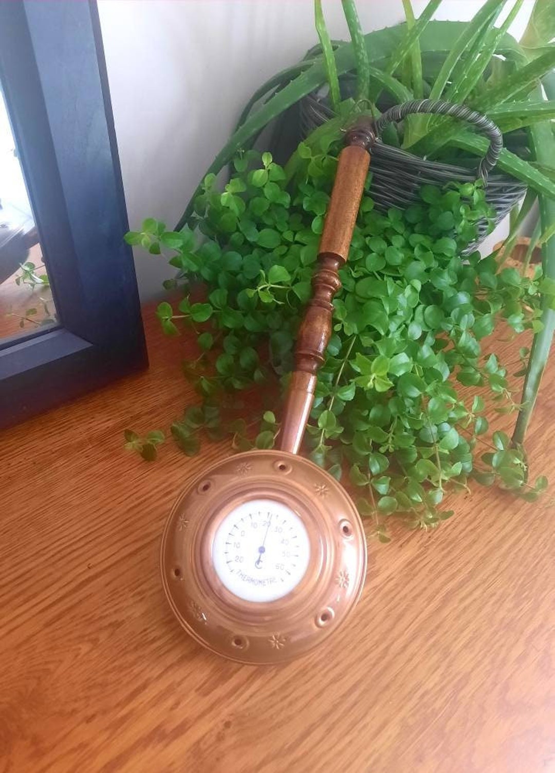 Ancient Copper Thermometer, Vintage Copper Thermometer for Wall Hanging ...