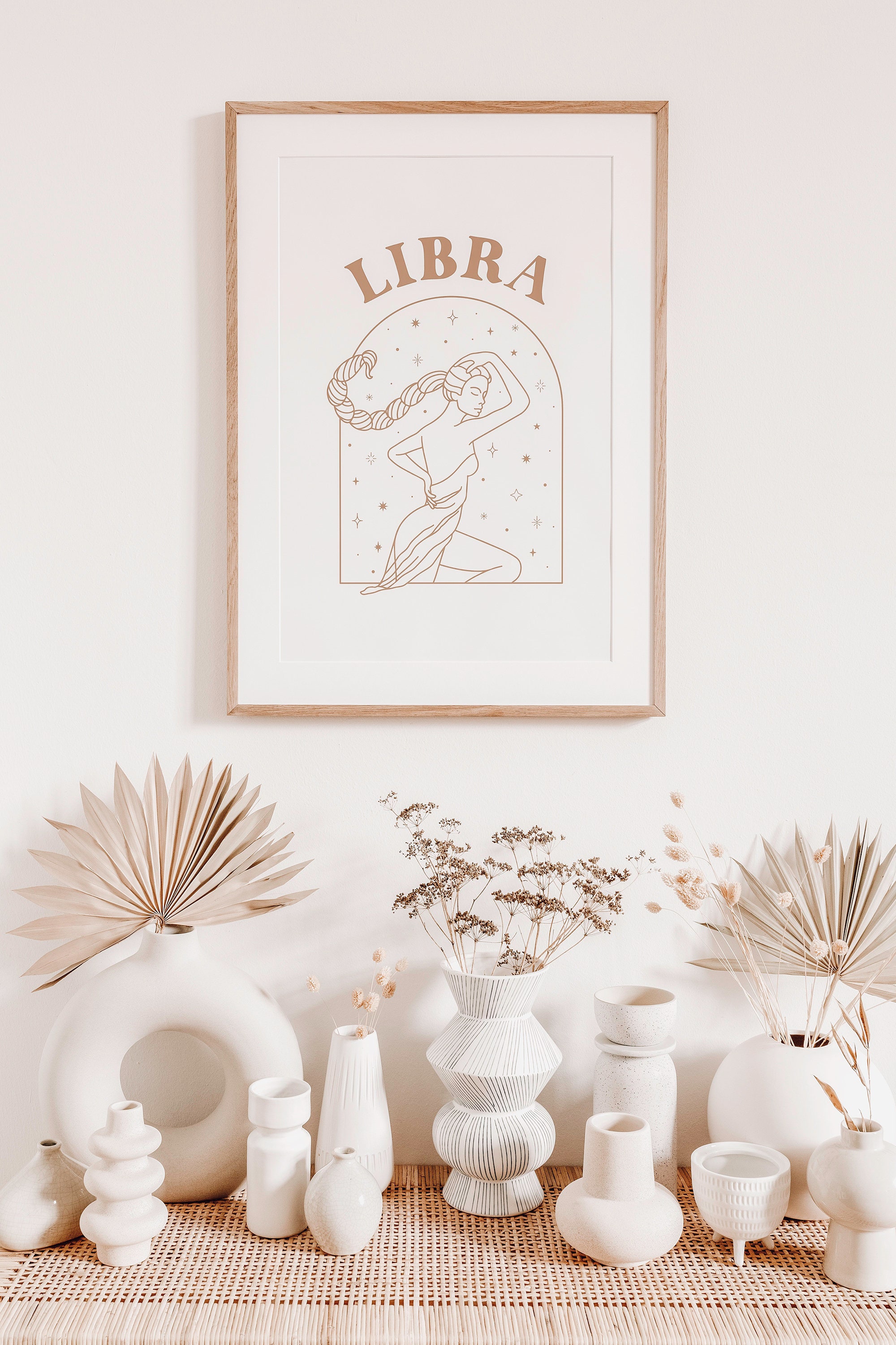 Libra Wall Print / Zodiac Wall Print / Digital Wall Print / Wall Art ...