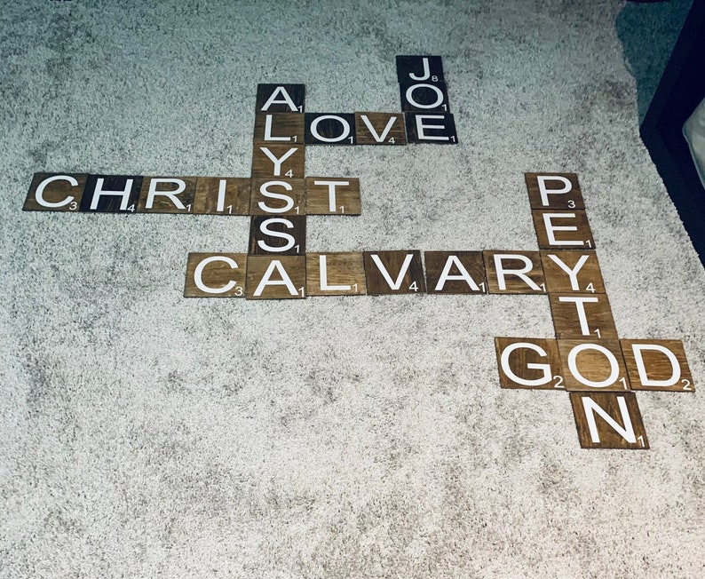 Scrabble Family Wall Tiles 4x4 - Etsy