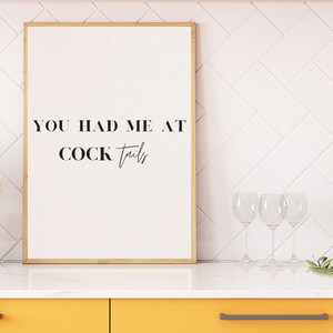 Cocktail Quote Print, Bar Cart Art, Cocktail Wall Art, Alcohol Poster ...