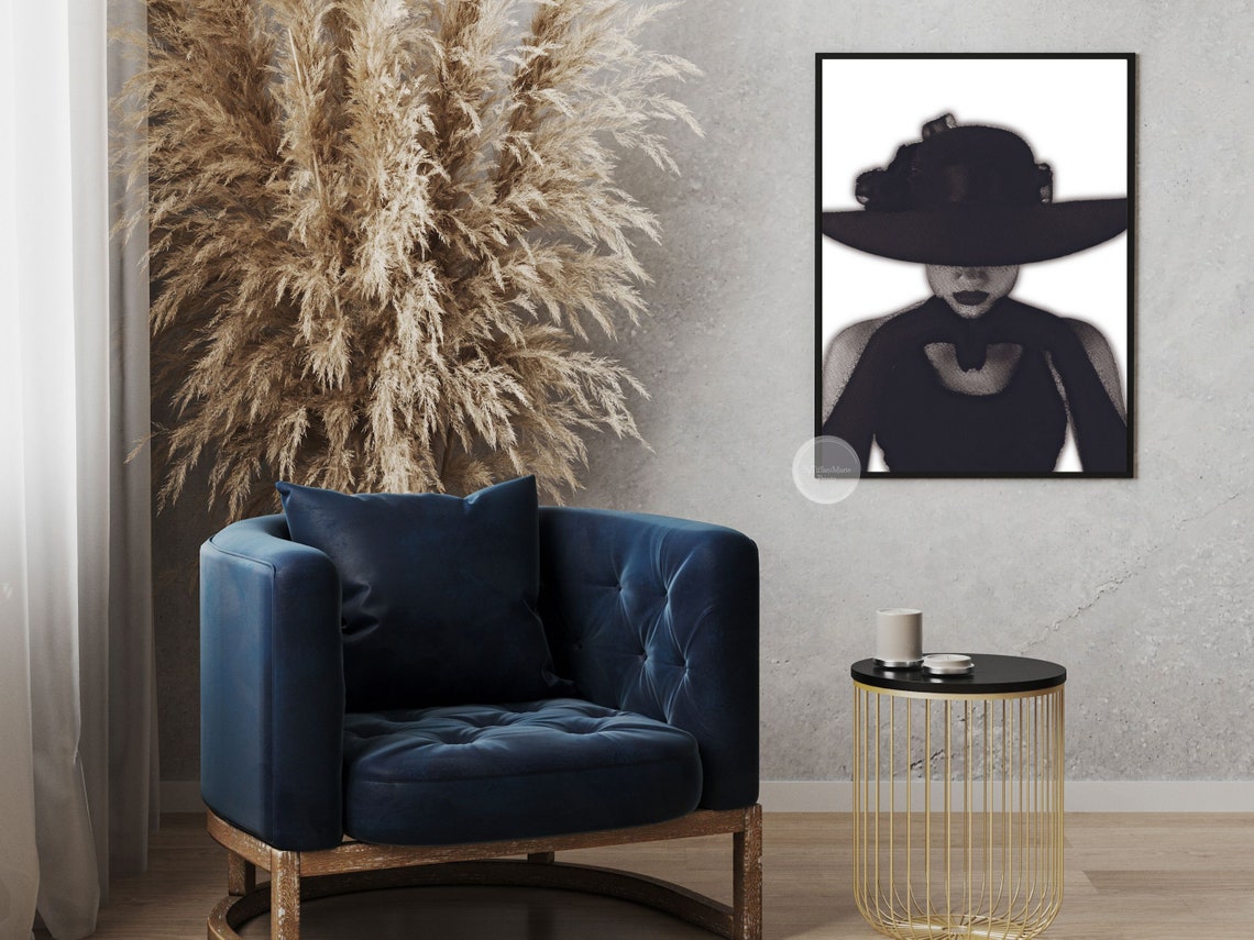 Fashion Girl Printable | Stylish Wall Art | Fashion Wall Art | Luxury ...