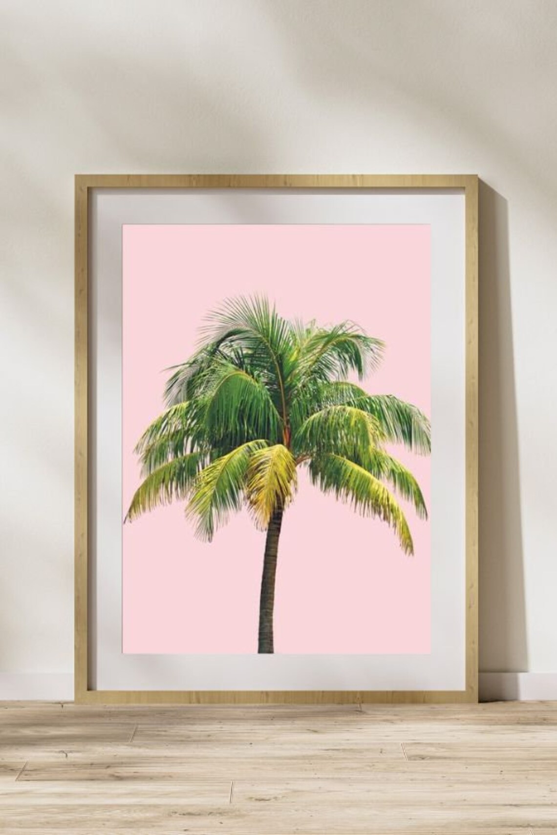 Pink Palm Tree Print, Trendy Wall Art, Boho Print Palm Tree, Trendy ...