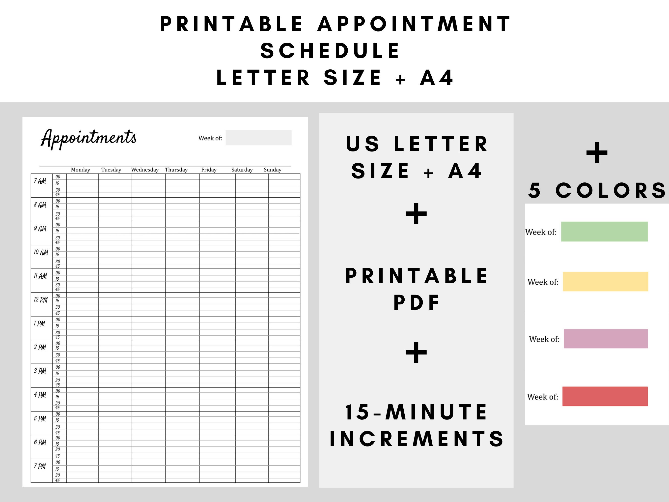 printable-appointment-book-15-minute-increments-weekly-etsy
