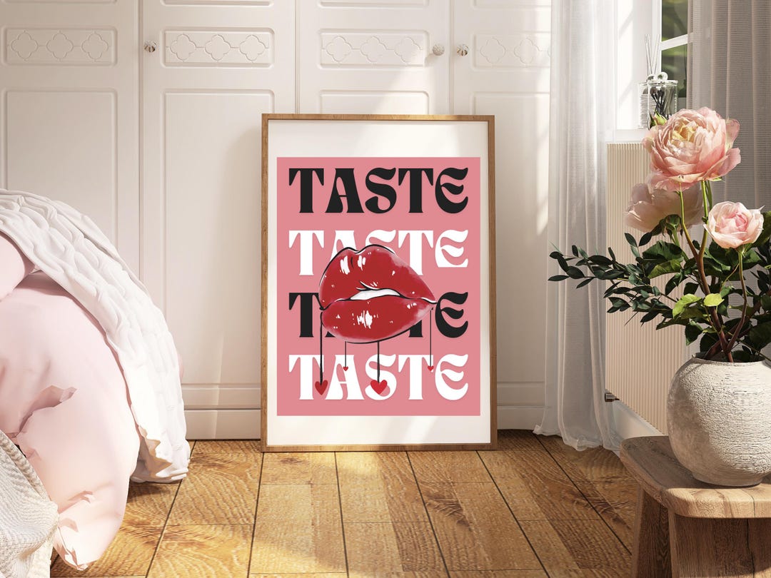 Taste Printable Wall Art, Pop Art Comic Poster, Album Decor, Instant ...