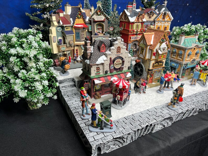 2-tier Brick Christmas Village Display Platform - Etsy