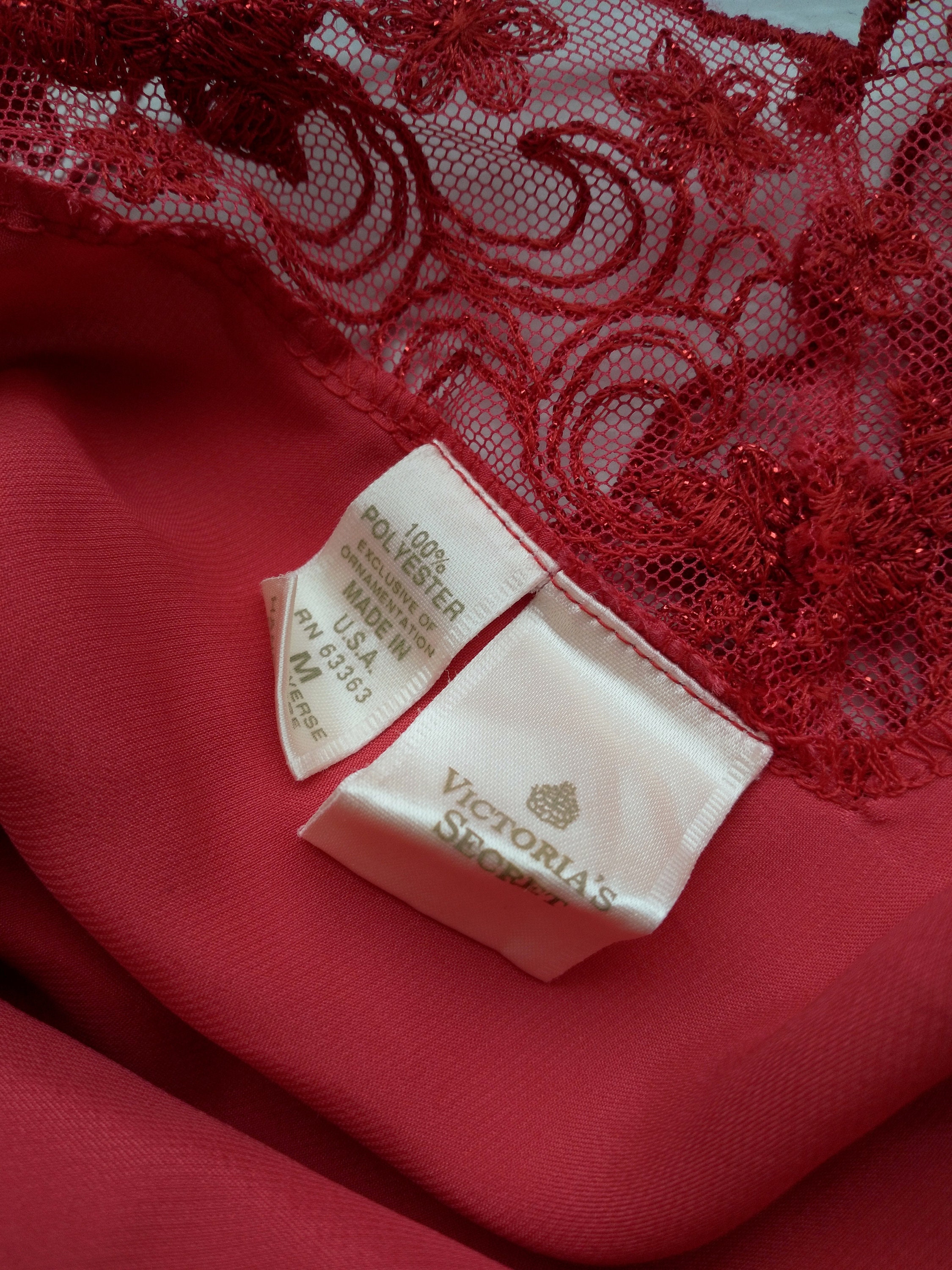 1970s Vintage Victoria's Secret Bright Red Flutter Babydoll | Coquette ...