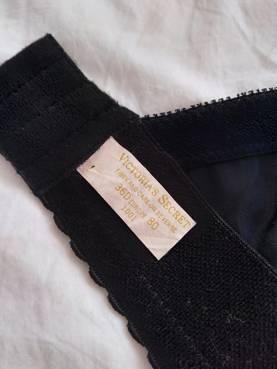1970s Vintage Victoria's Secret Black Lace Bustier | … - Gem